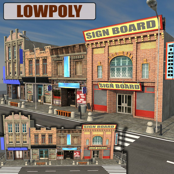 Free Blender Town Models | TurboSquid