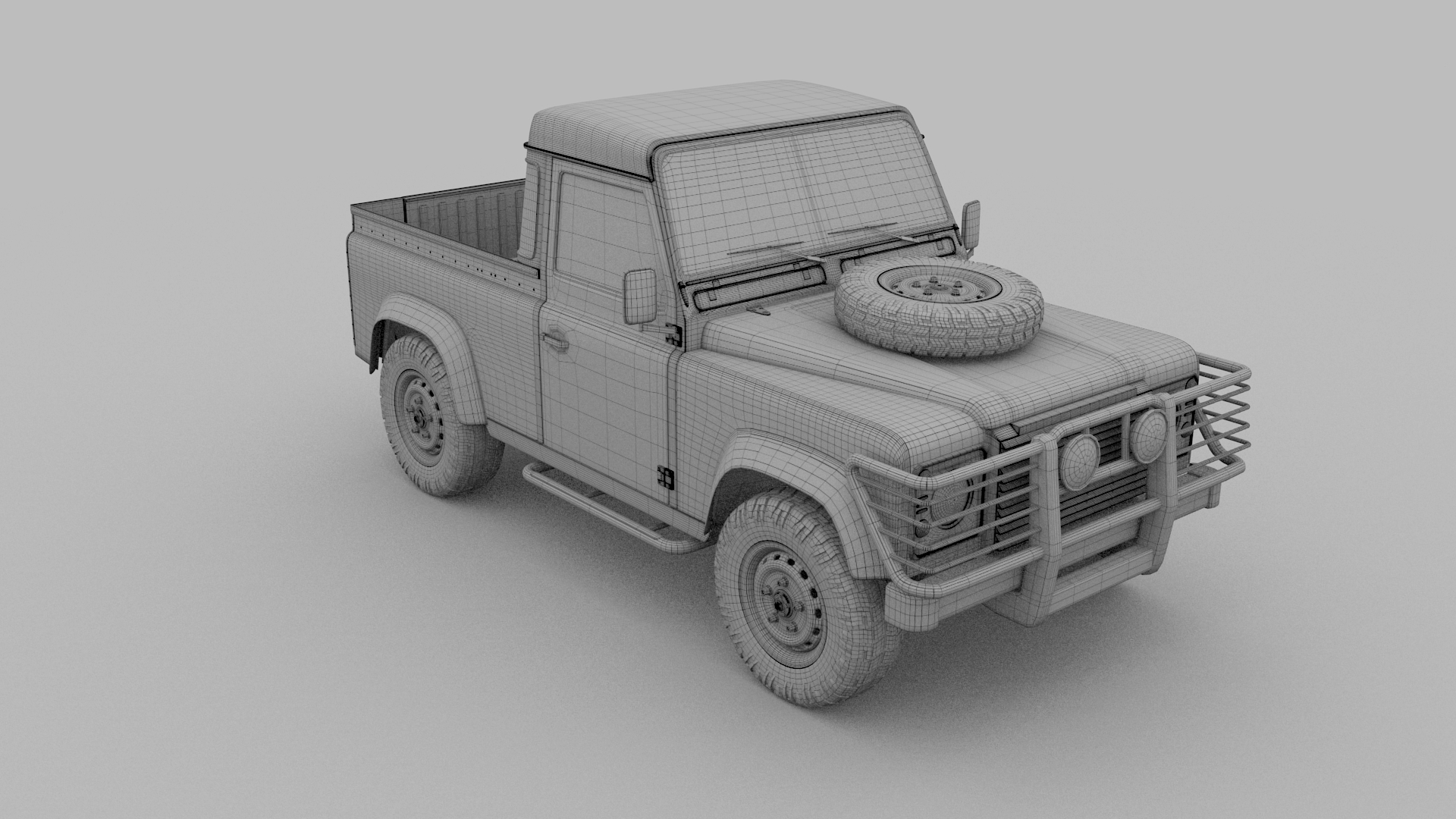 land rover defender 90 3d model