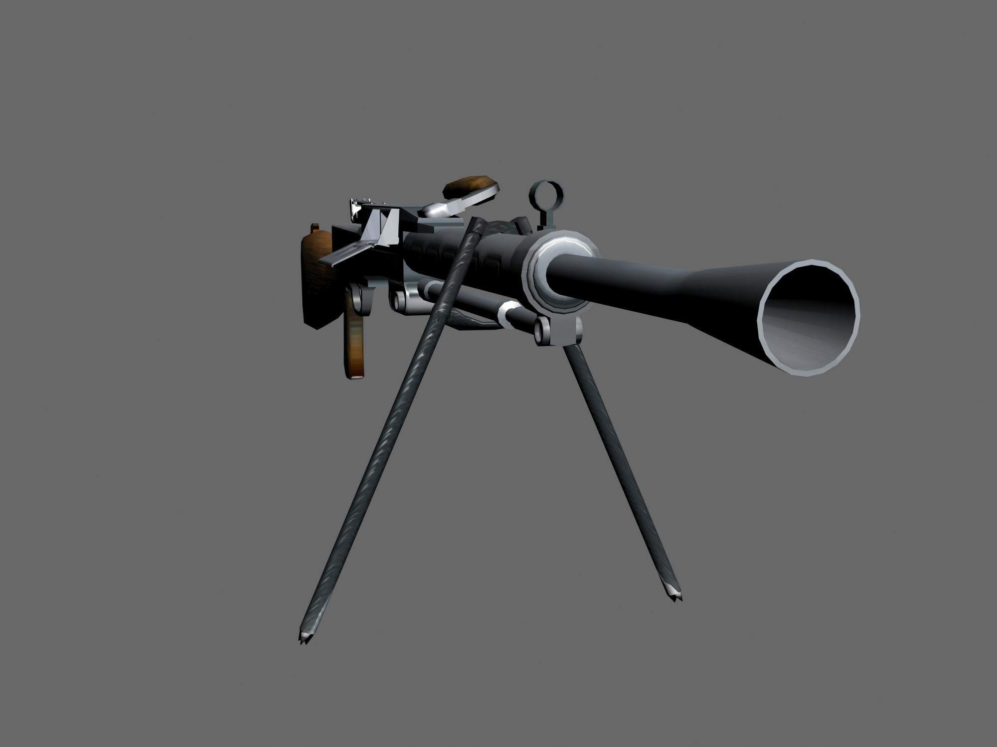 degtyaryov machine gun rp-46 3d model