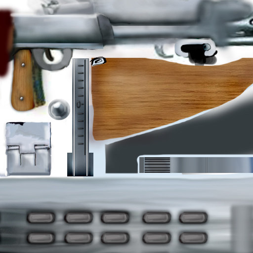 degtyaryov machine gun rp-46 3d model