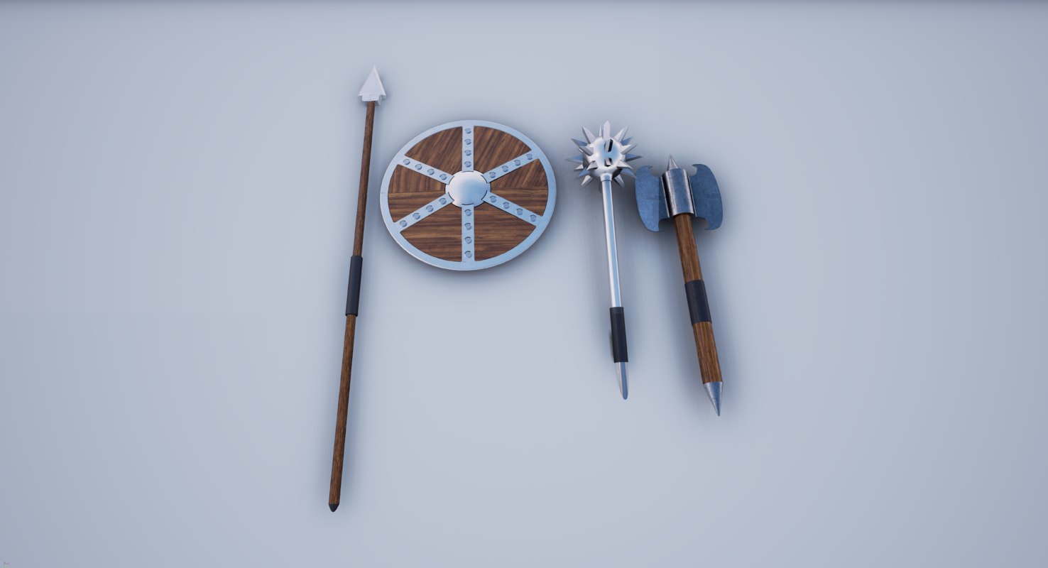 weapons pack fbx