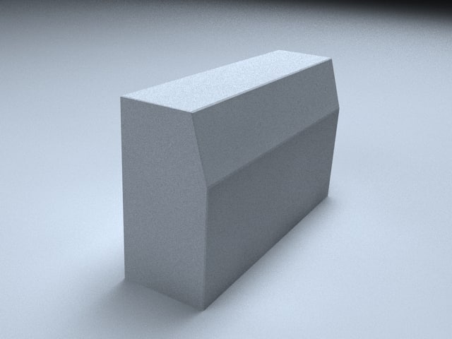 3d curbstone stone curb model