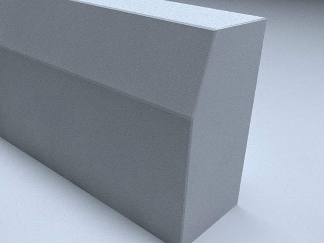 3d curbstone stone curb model