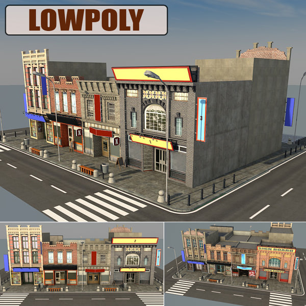 Blender Street Models | TurboSquid