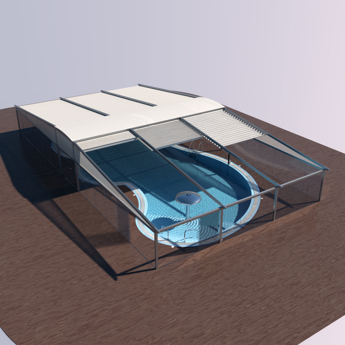 3d swimming pool model