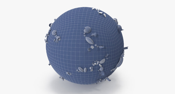 3d model sun photorealistic