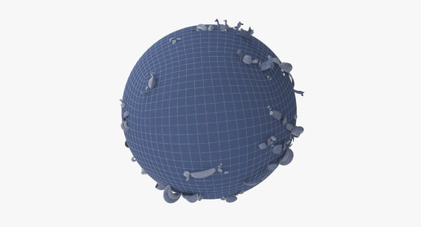 3d model sun photorealistic