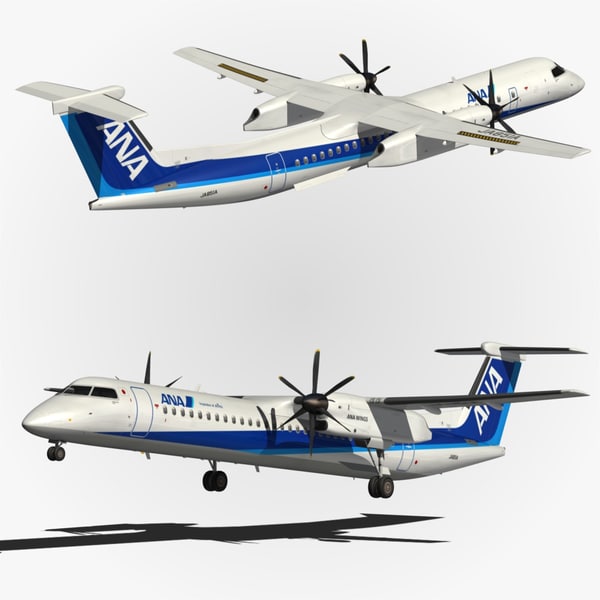Bombardier Dash 8 3D Models for Download | TurboSquid