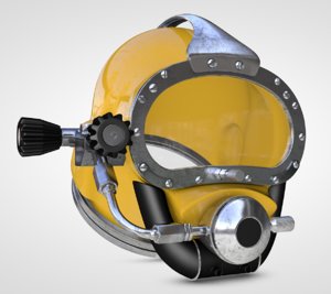 3d model goggles snorkeling
