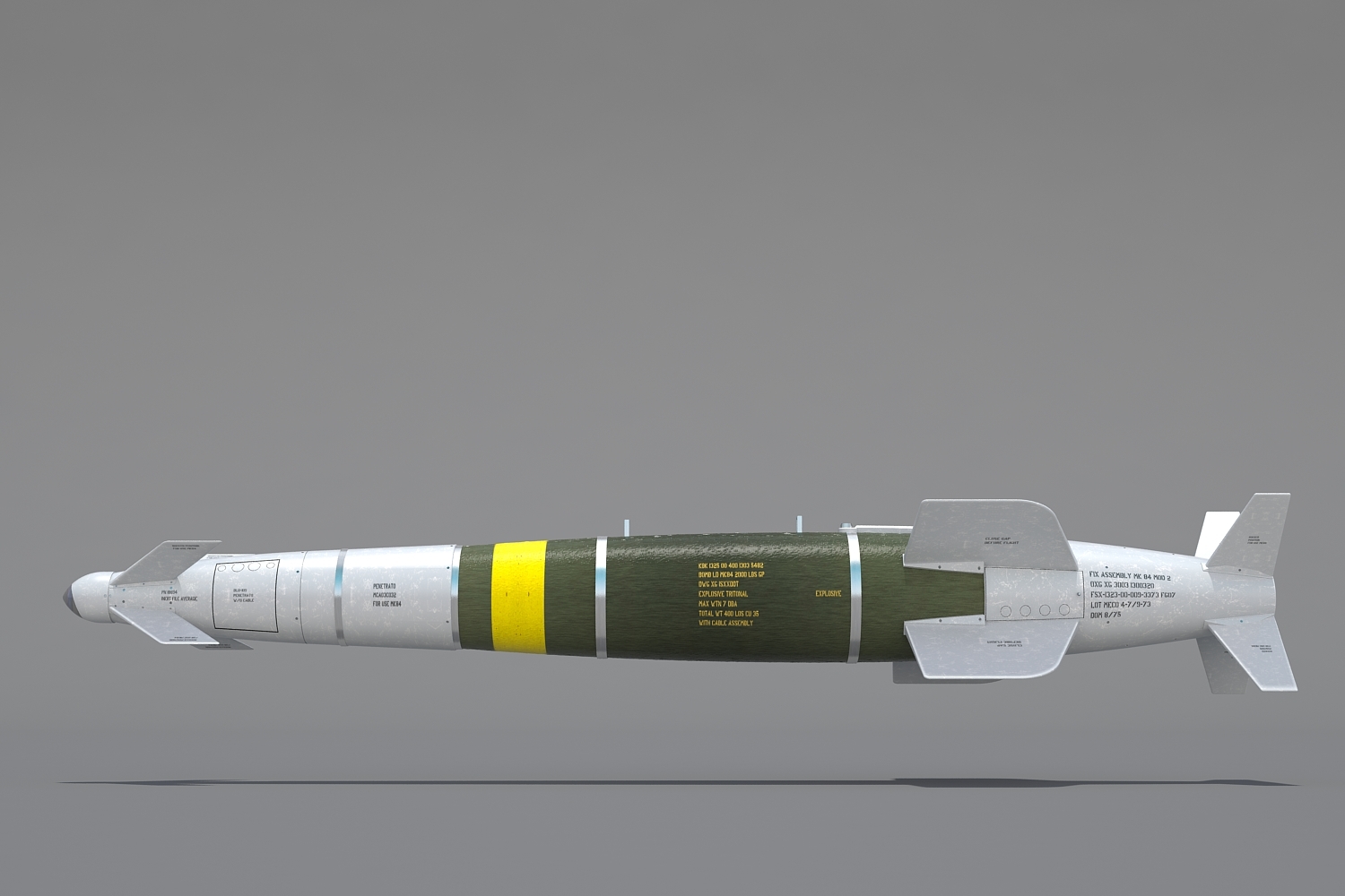 spice-2000 guided bomb 3d model