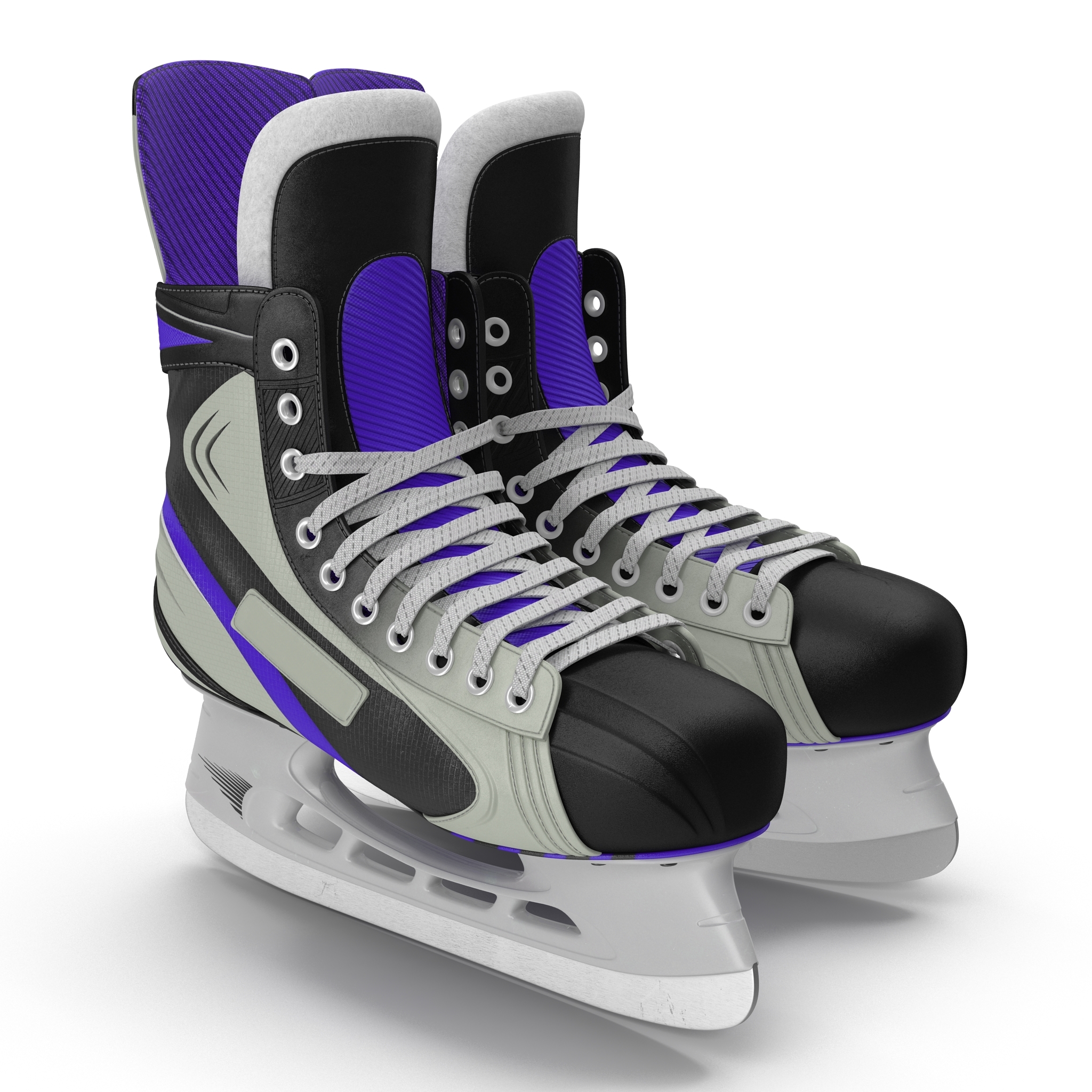 3d model ice skates hockey