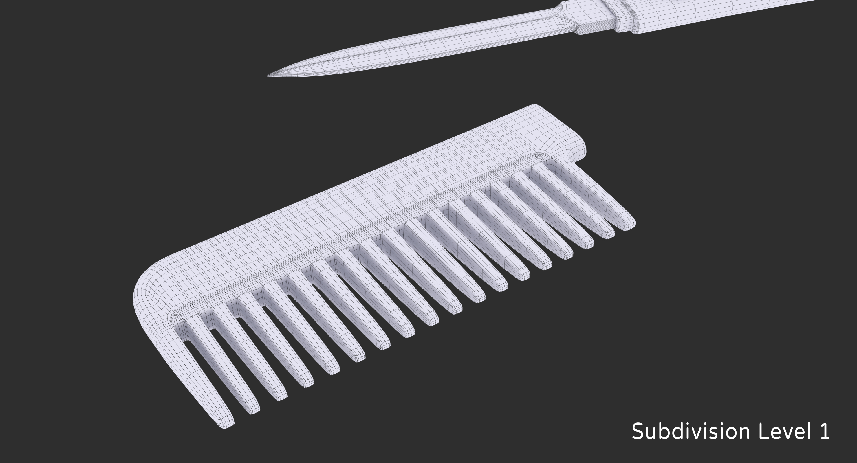comb knife 3d model
