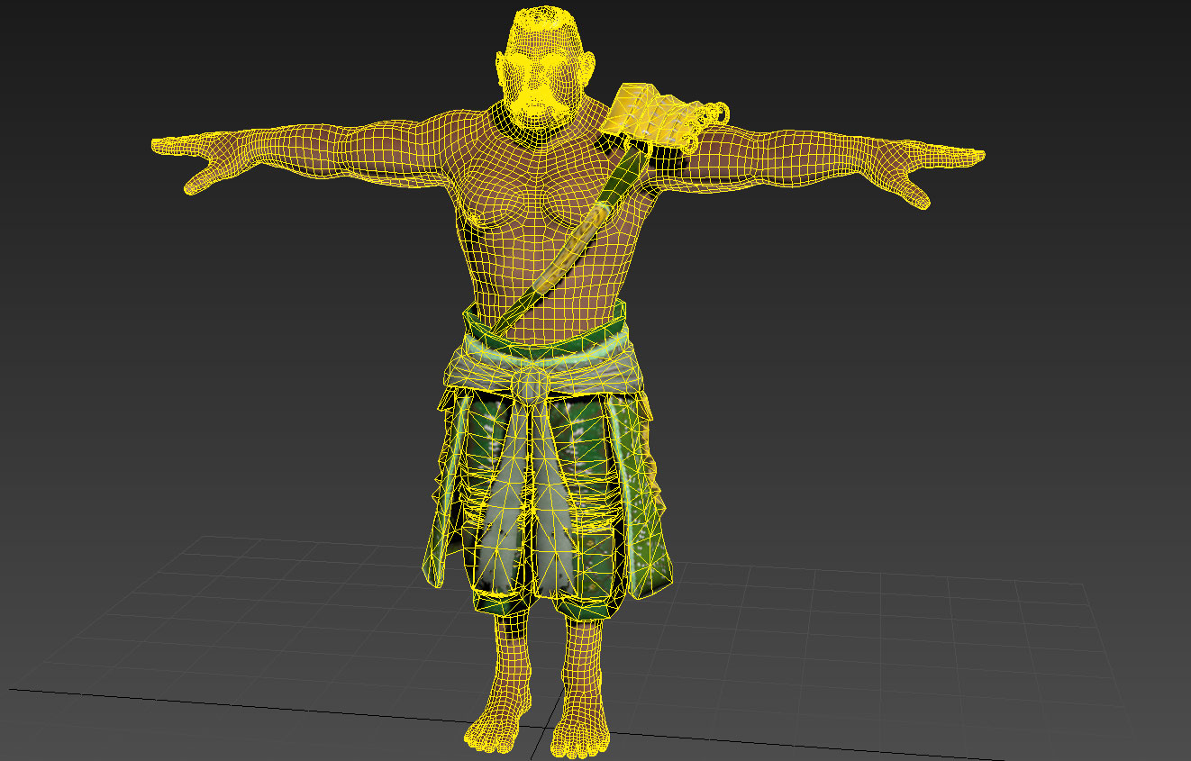 3d asger viking male brute model