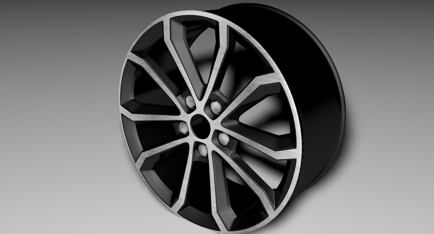 3d model auto wheel