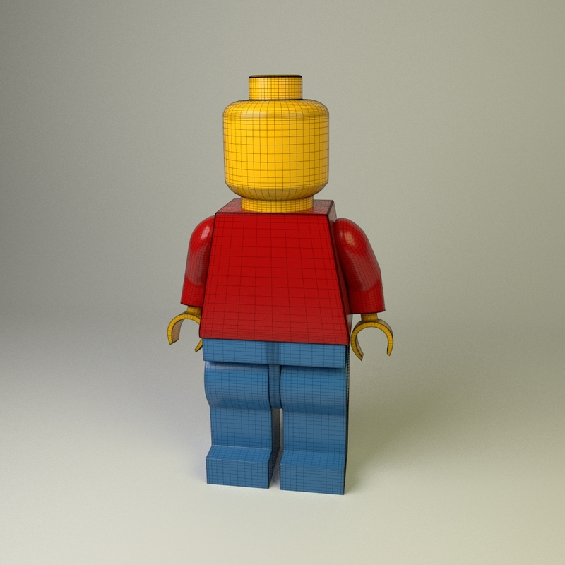 lego minifig 3d obj