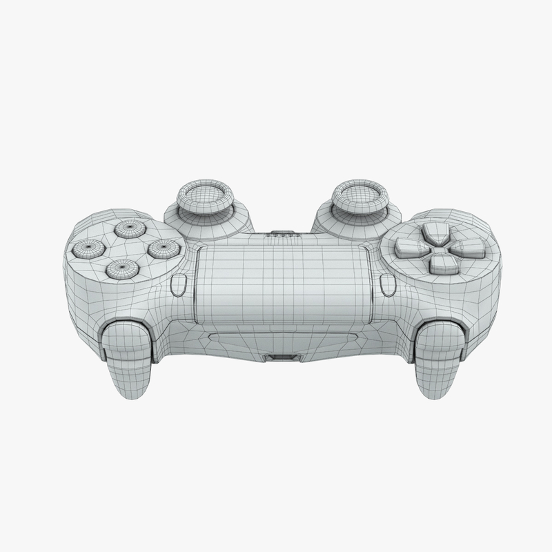 3d playstation 4 controller model