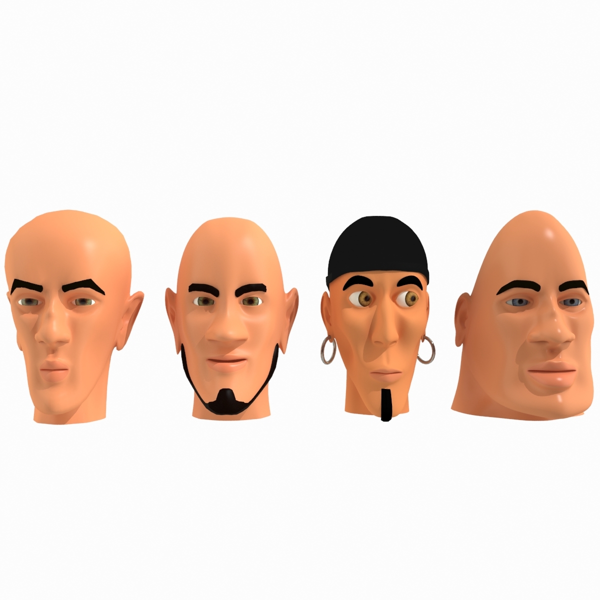 max cartoon characters faces