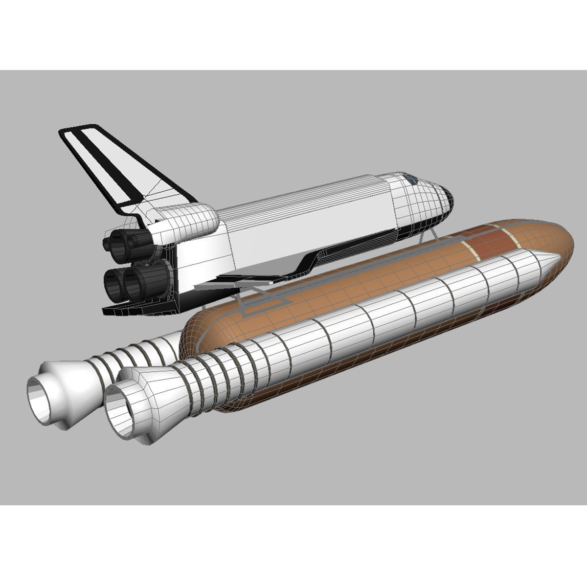 space craft shuttle 3d max