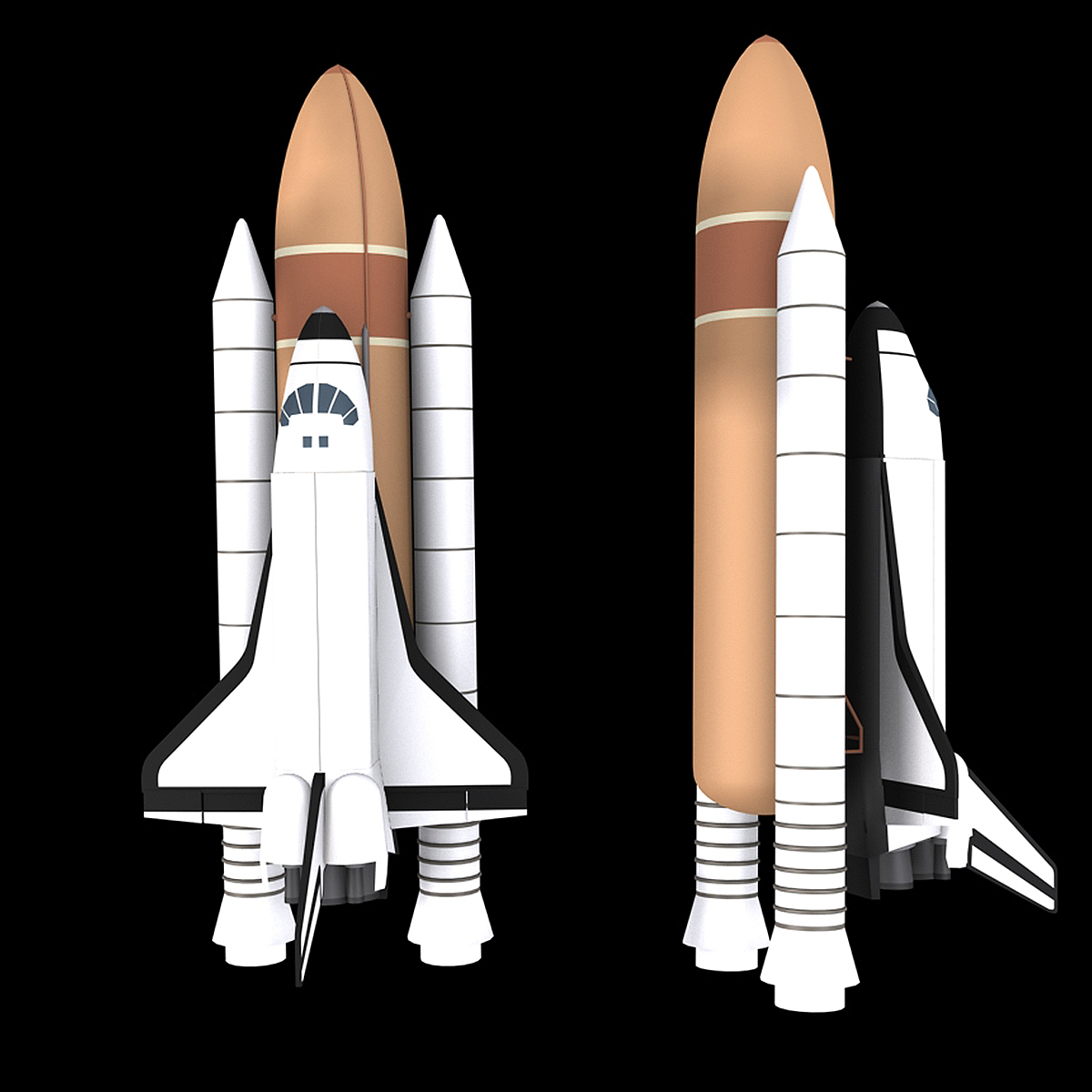 space craft shuttle 3d max
