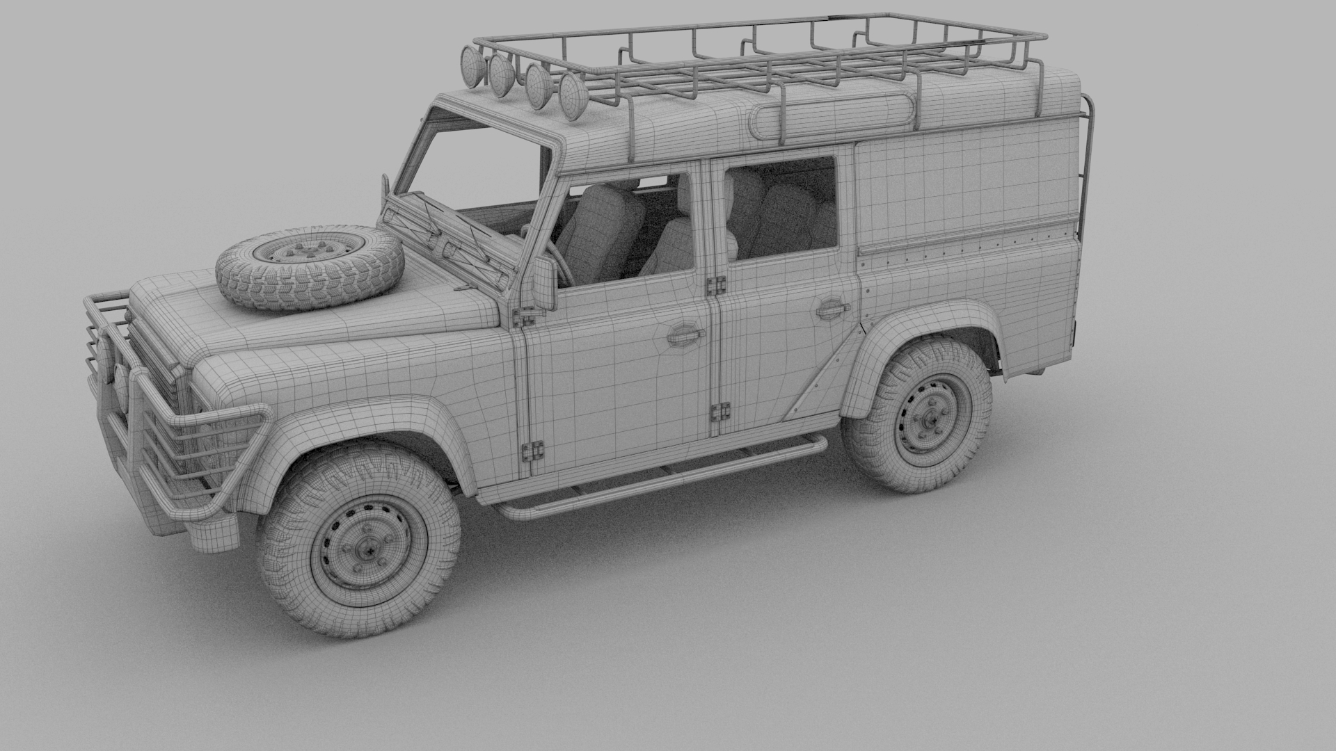 land rover defender 110 obj