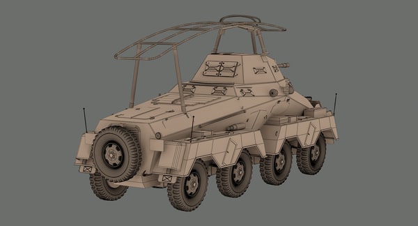 ww2 german sd kfz 3d 3ds