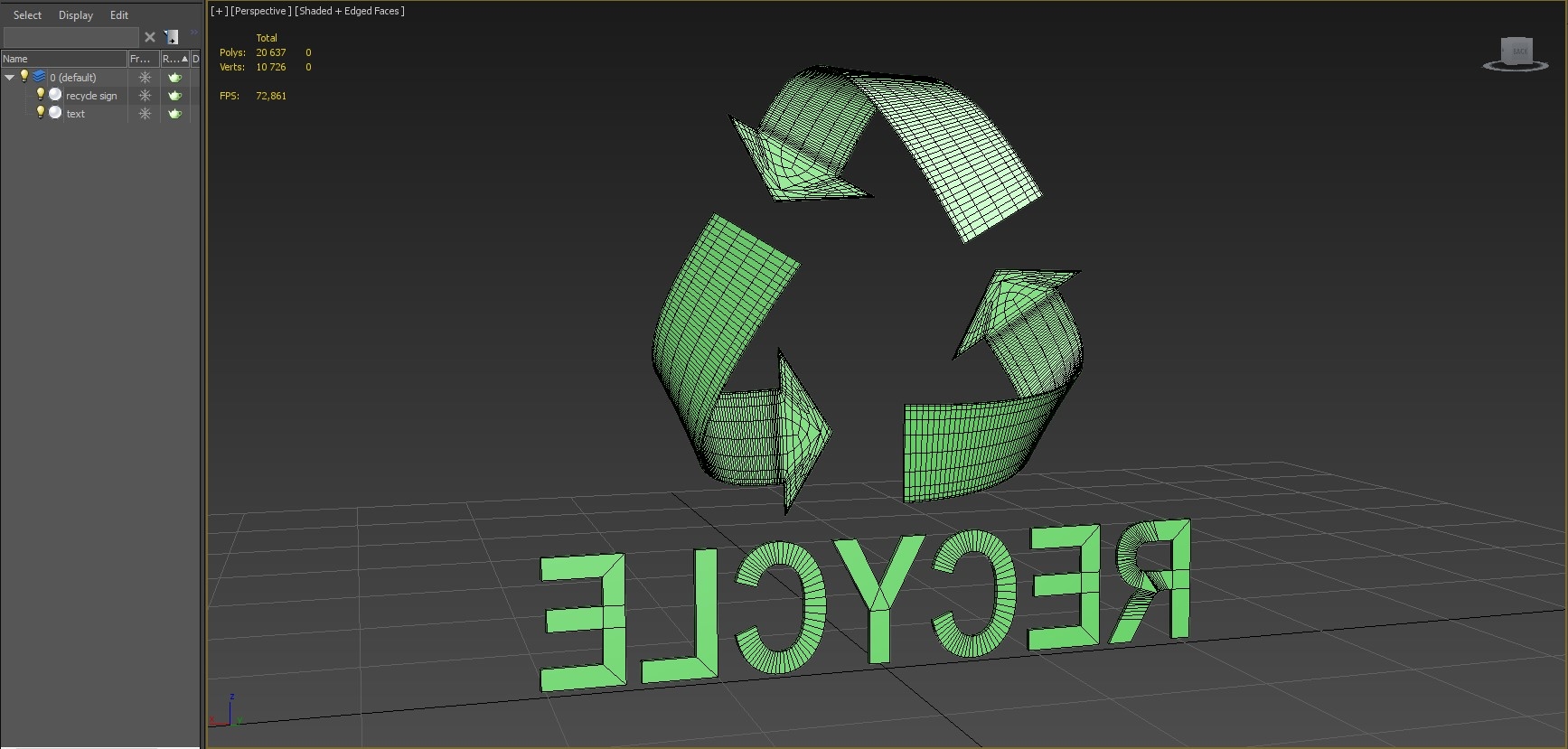 recycle 3d model