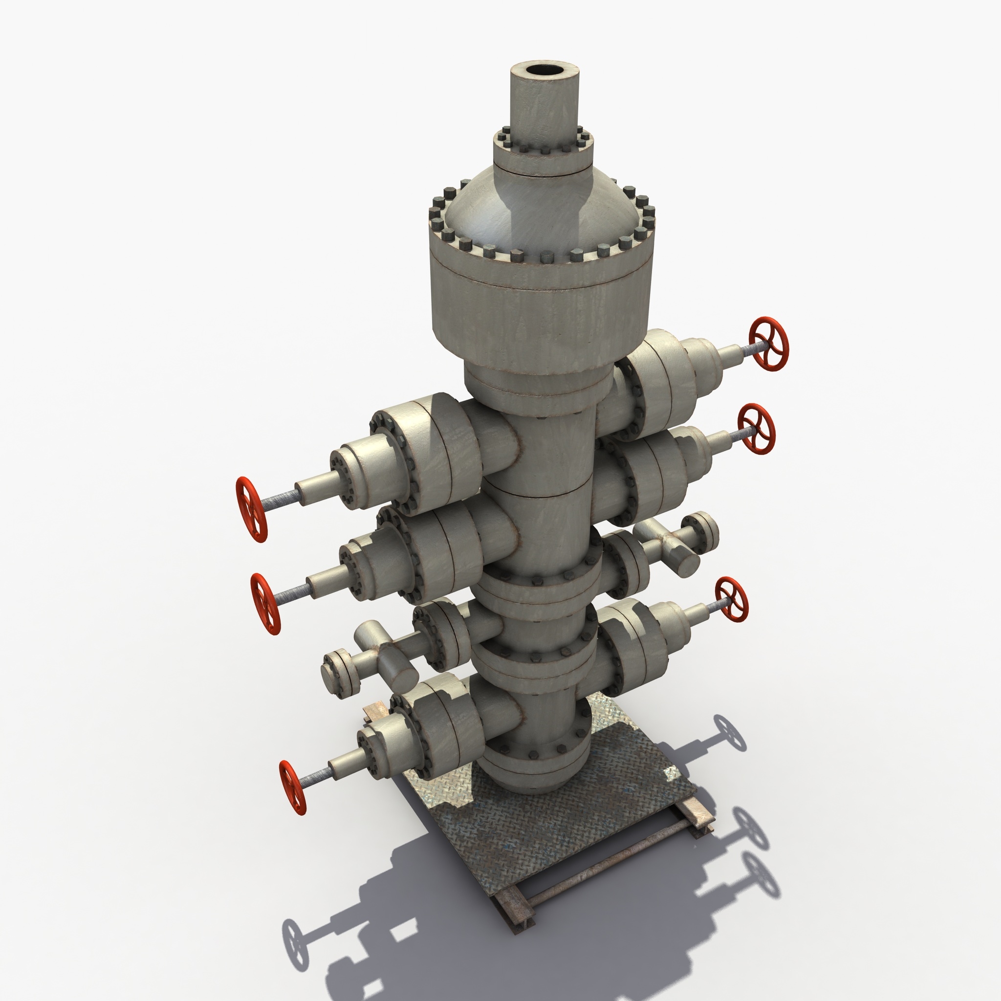 3d wellhead oil model