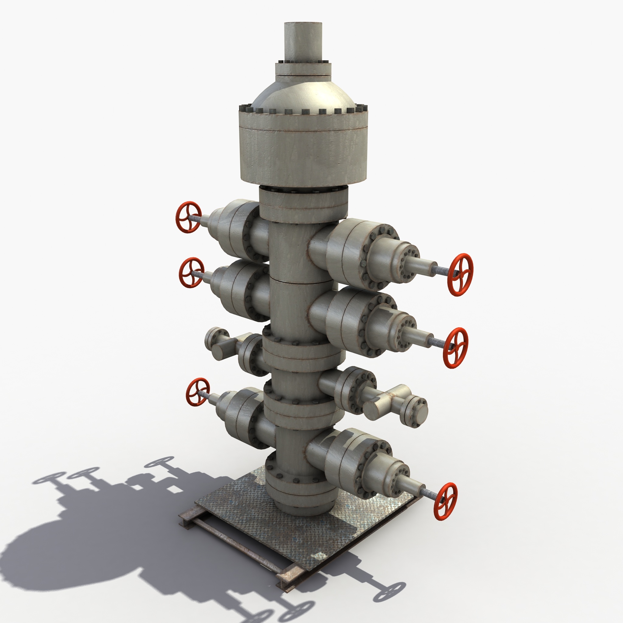 3d wellhead oil model
