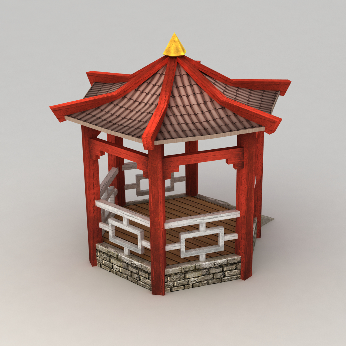 3d chinese pavilion