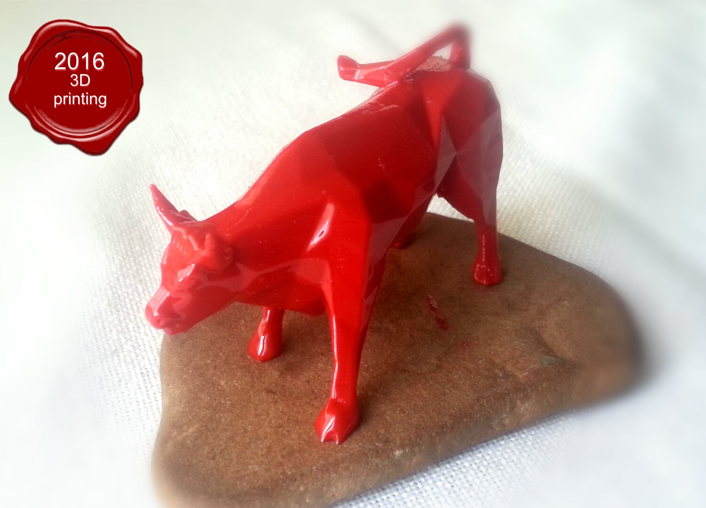 bull printing modelled 3d model