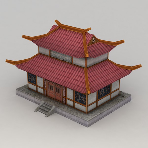 chinese building 3d model