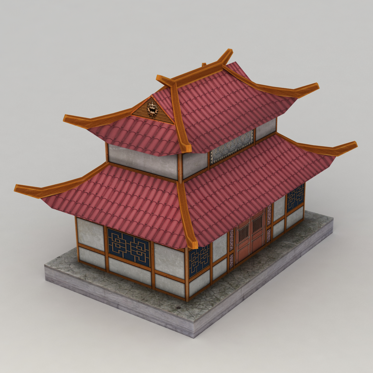 chinese building 3d model