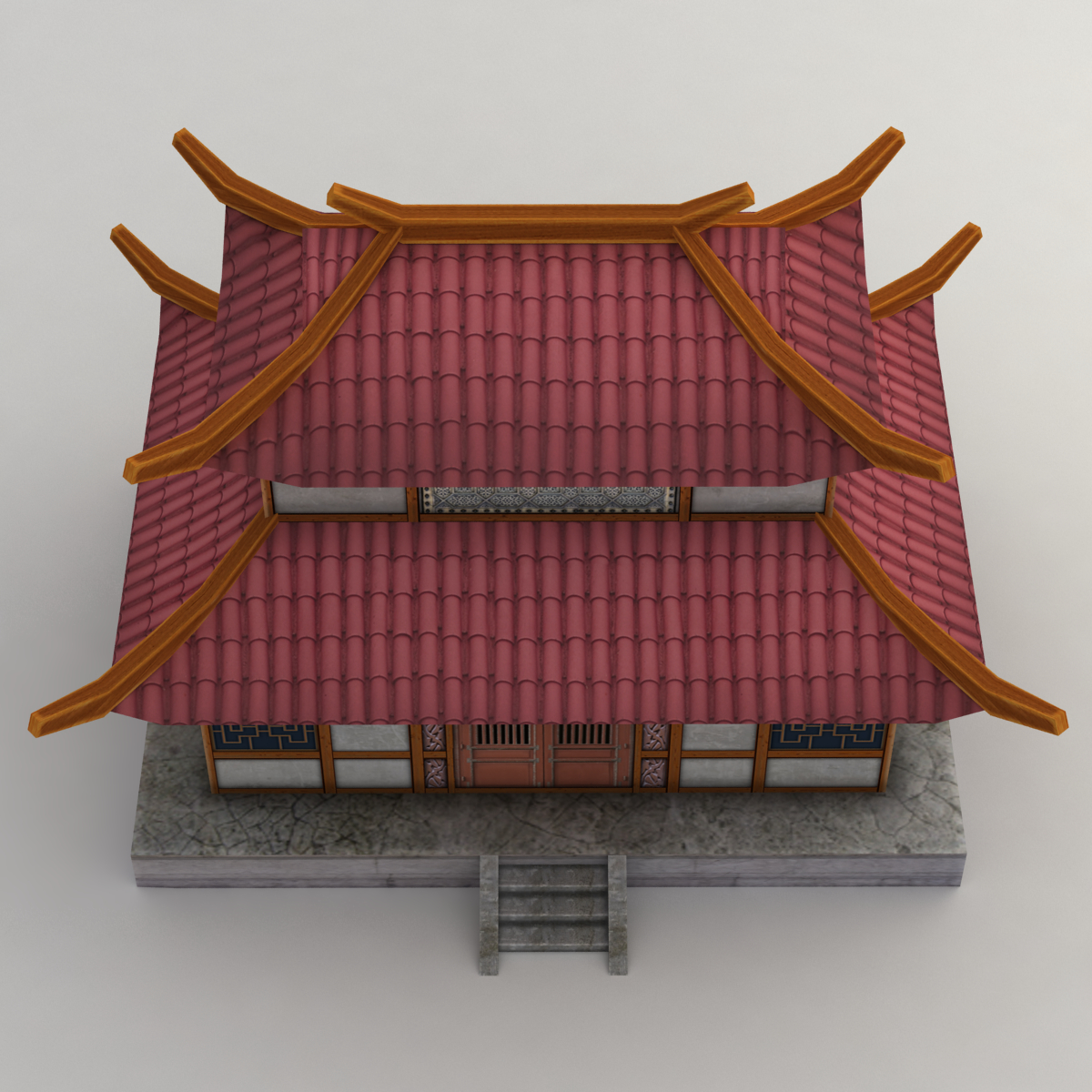 chinese building 3d model