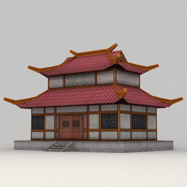 chinese building 3d model