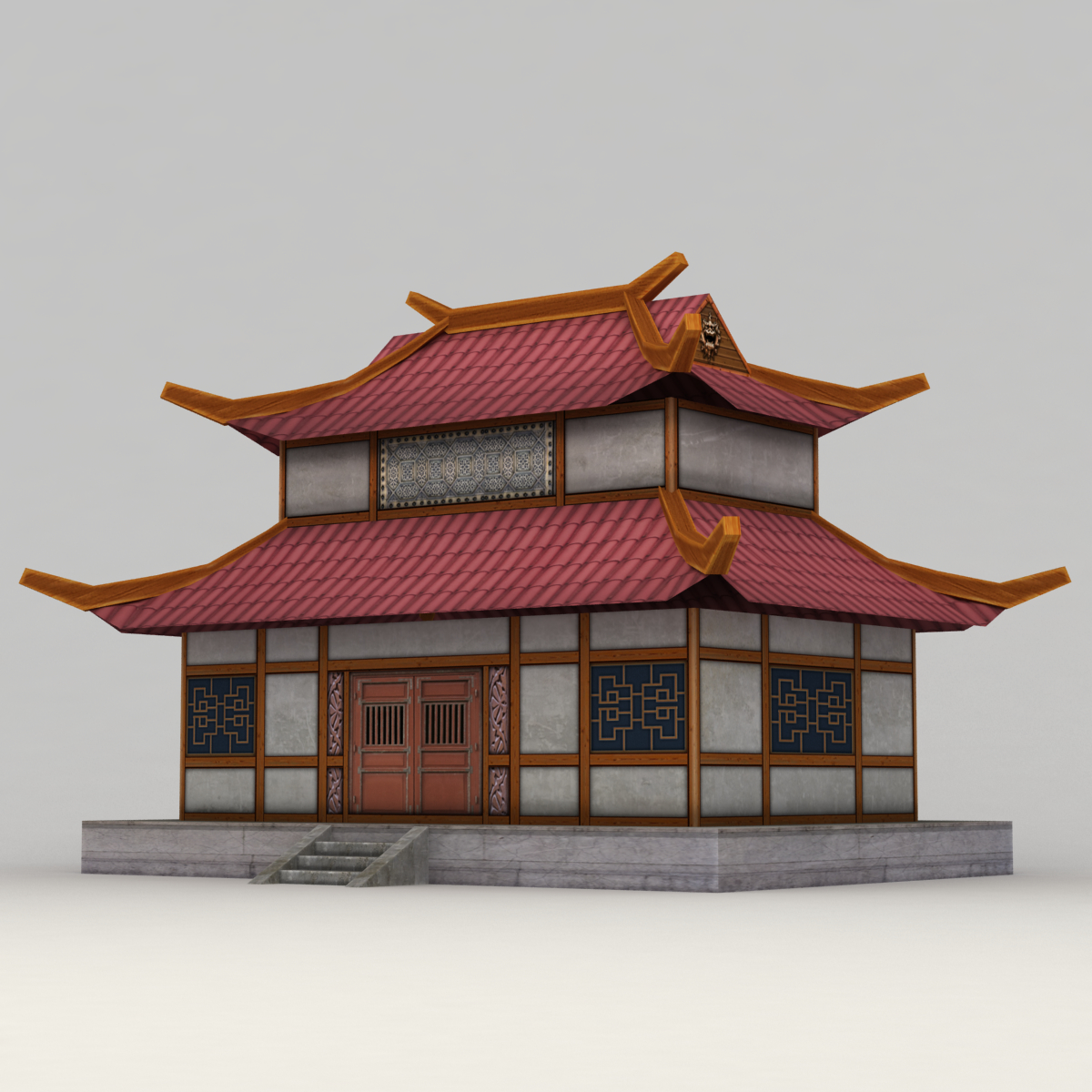 chinese building 3d model