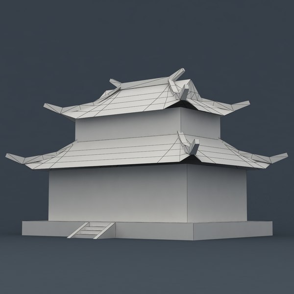 chinese building 3d model