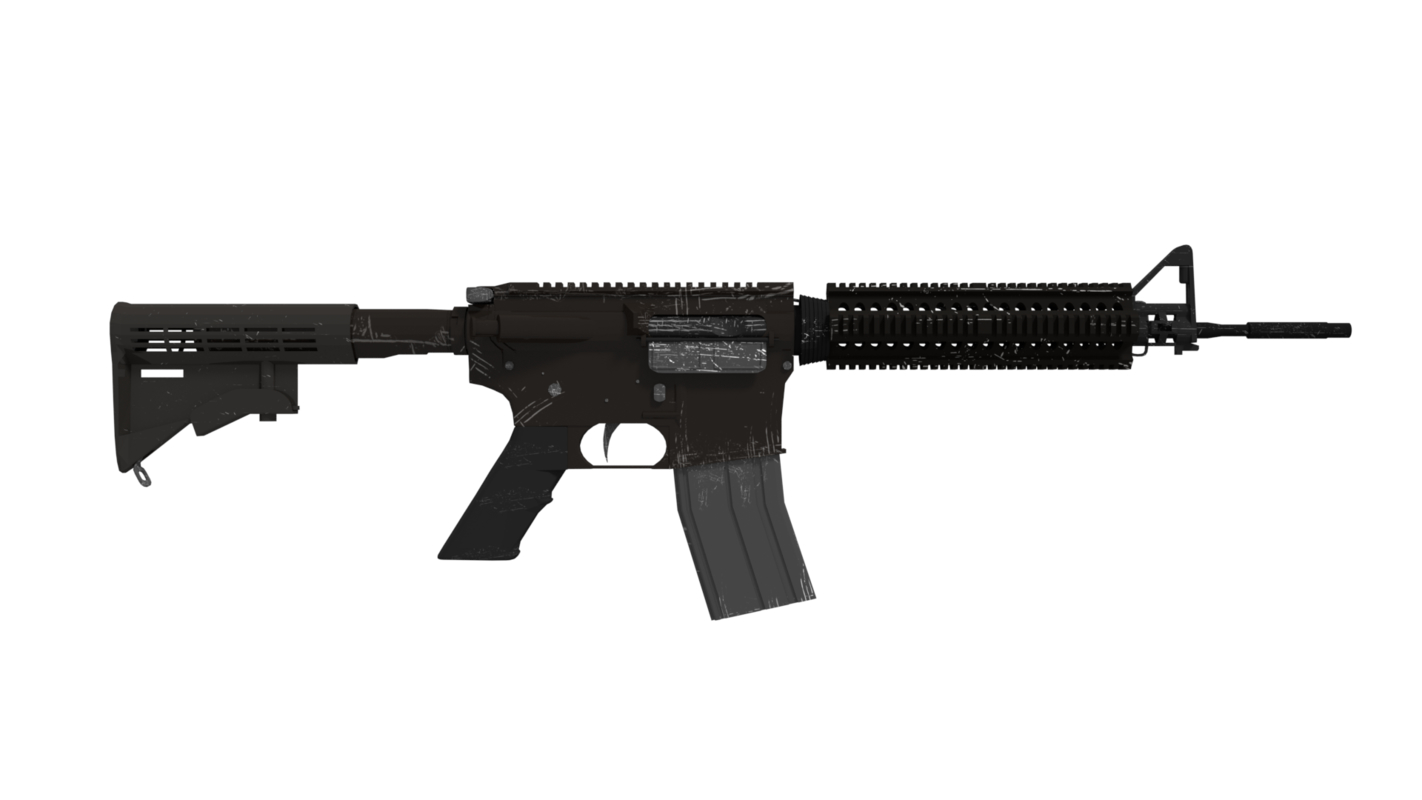 modelo 3d M4A1 de dibujos animados gratis - TurboSquid 1051853