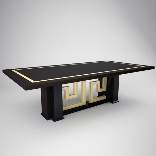 3d versace tables pack coffee model