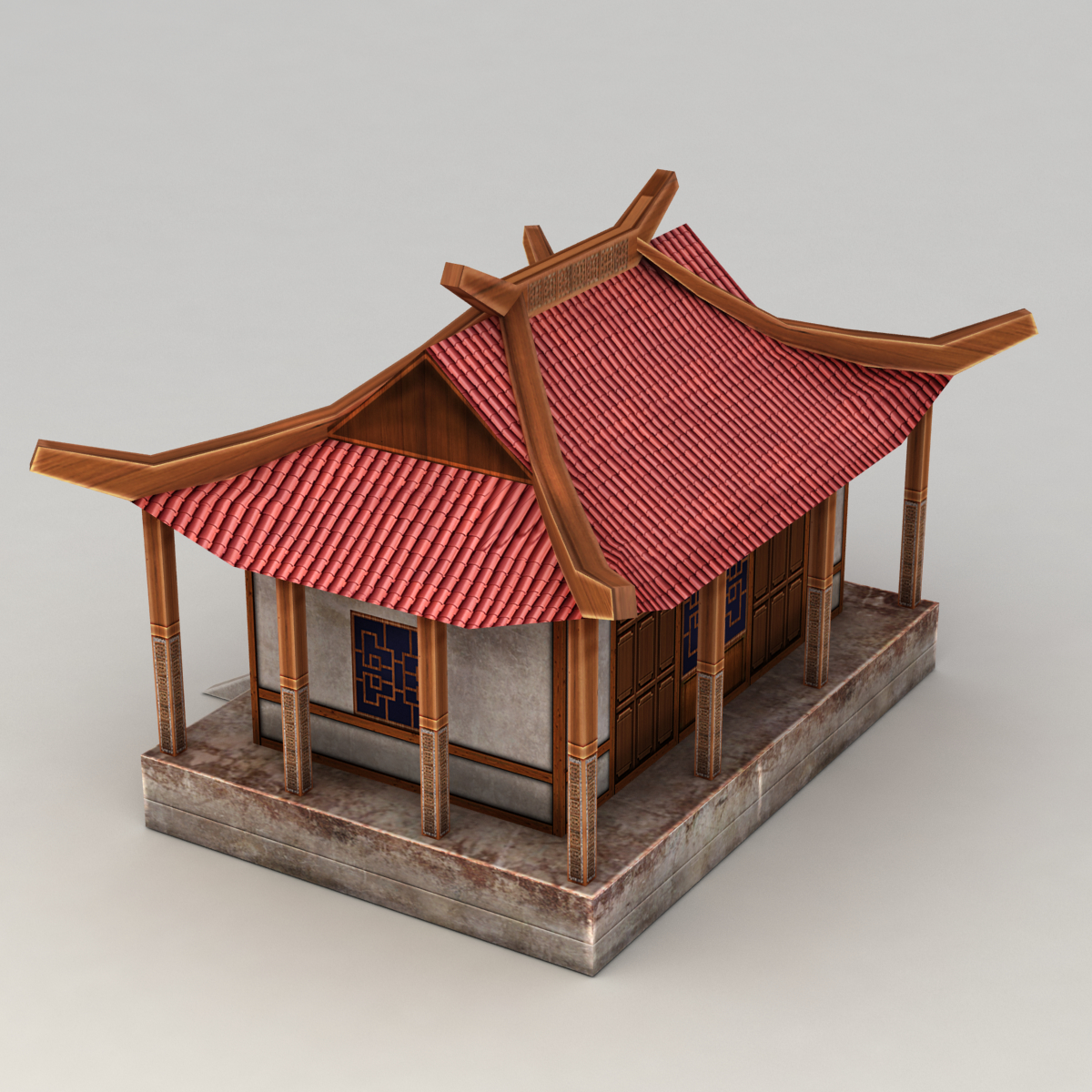 chinese building 3d model