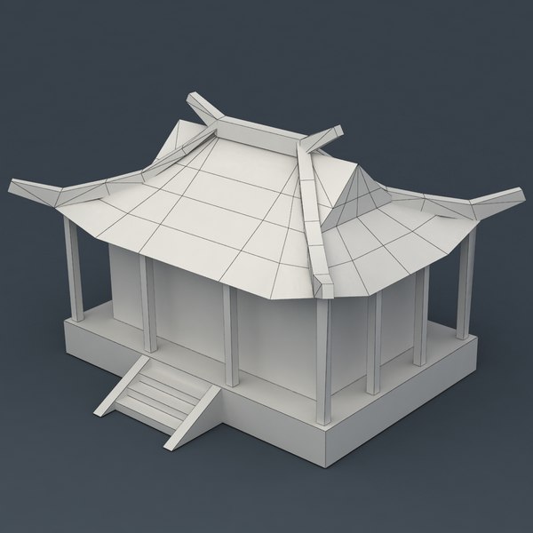 chinese building 3d model
