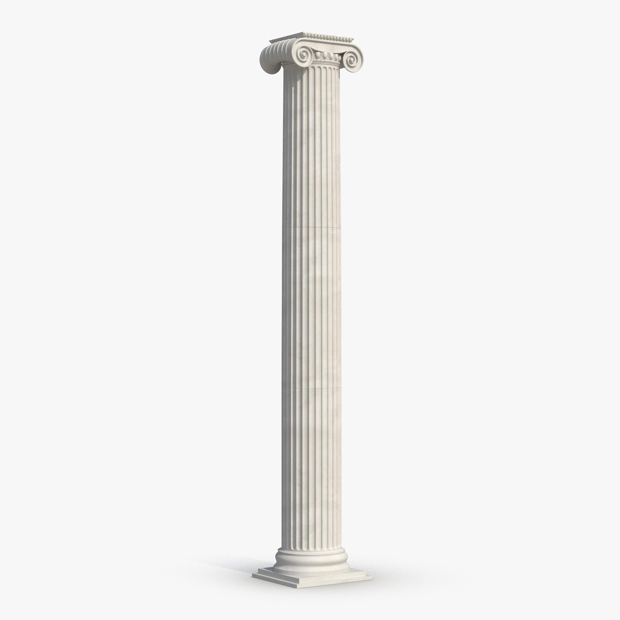 3d model ionic column greco roman