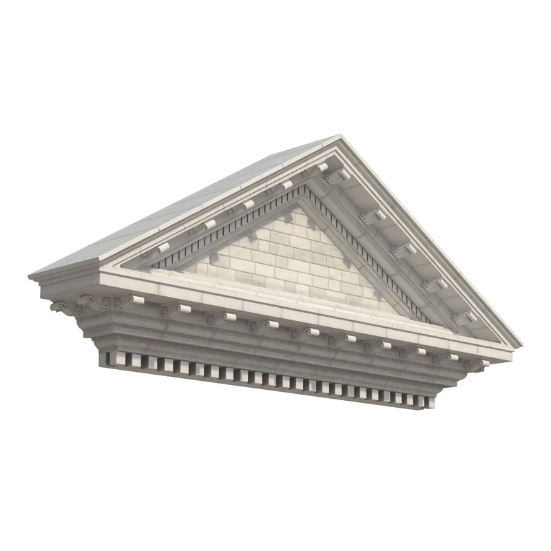 3d pediment greco roman