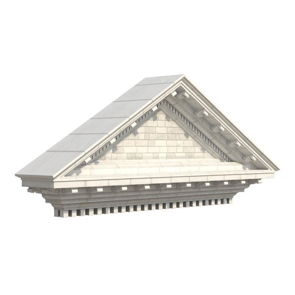 modèle 3D de Fronton Greco Roman - TurboSquid 1052254