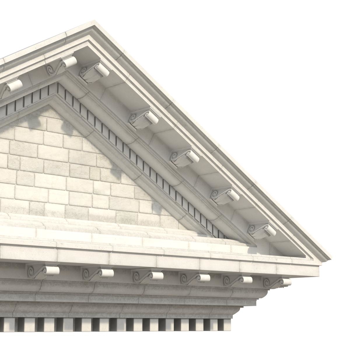 3d pediment greco roman