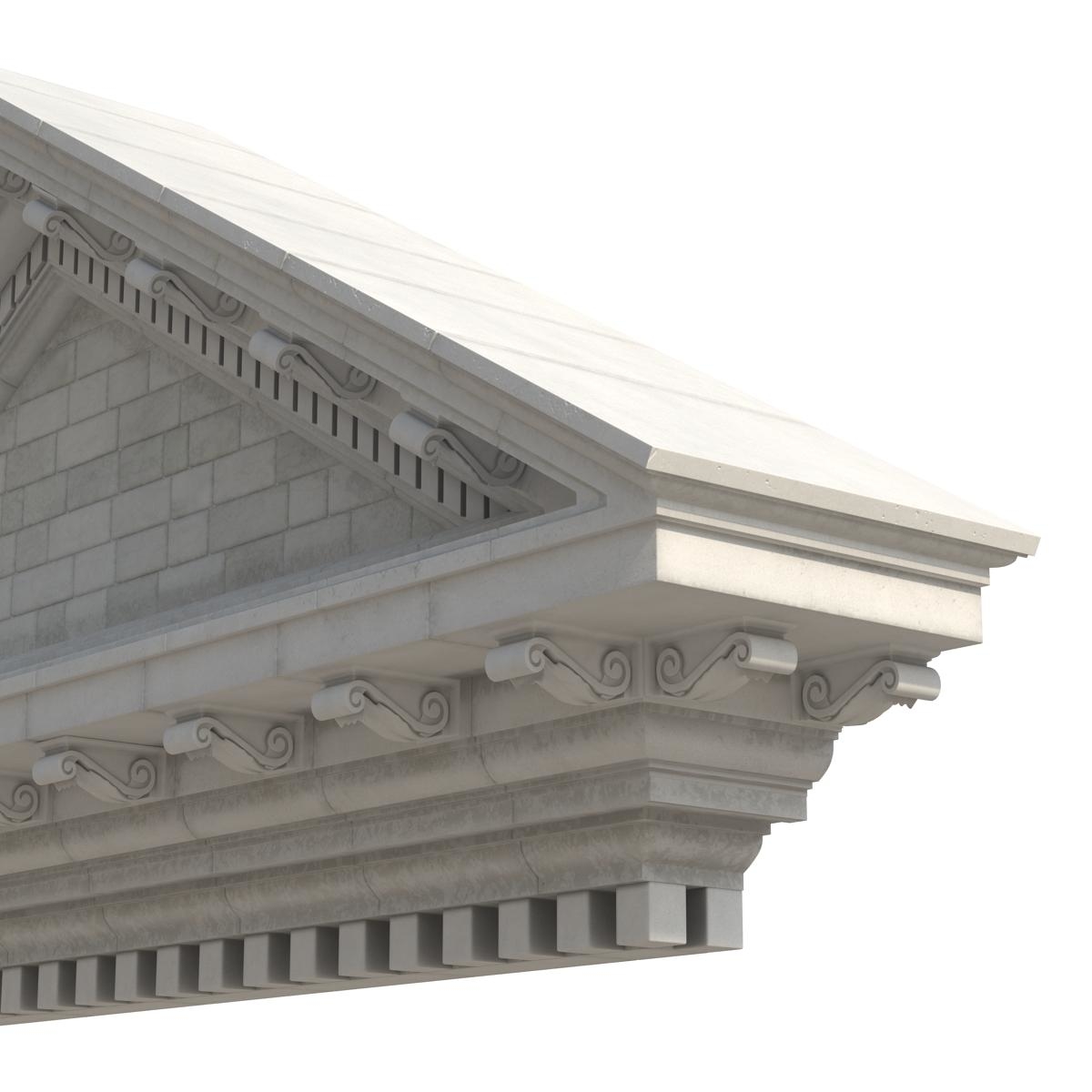 3d pediment greco roman