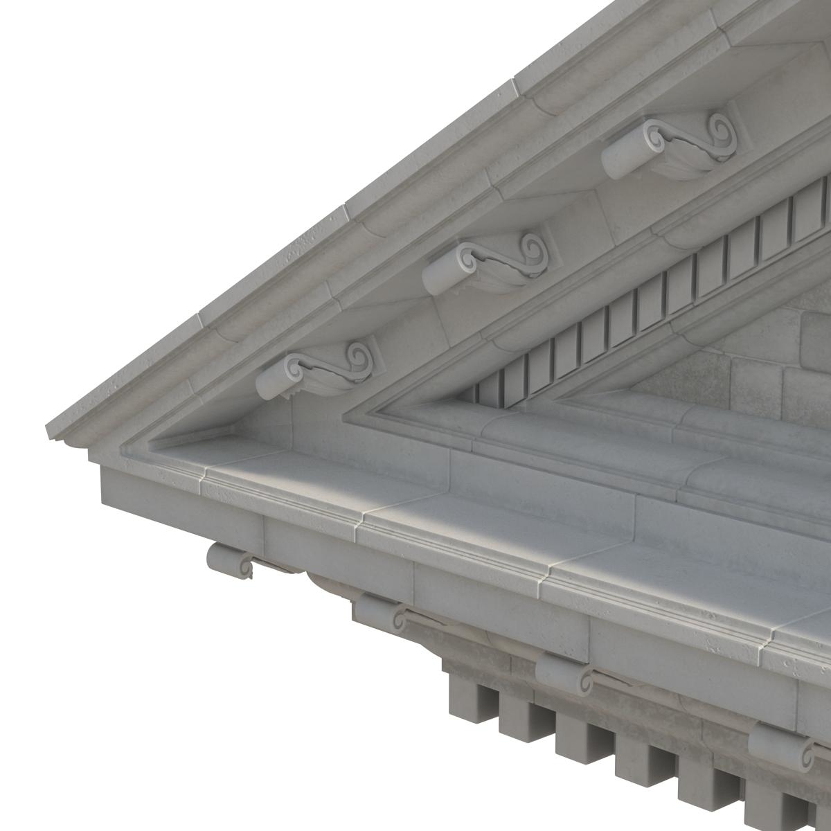 Frontão Greco Romano Modelo 3D - TurboSquid 1052254