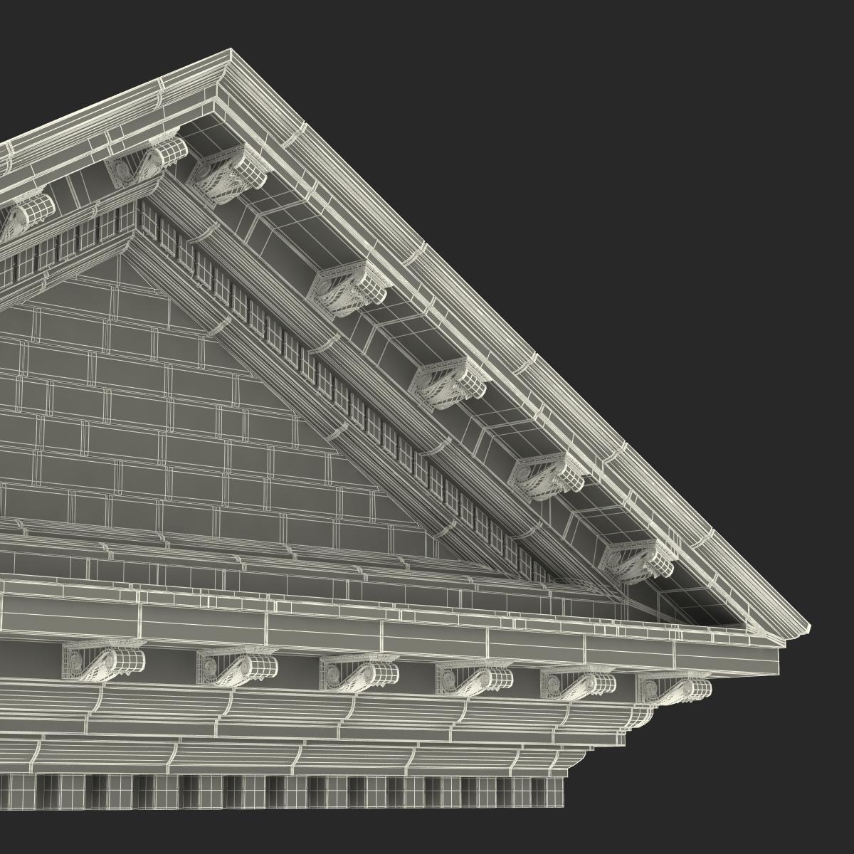 3d pediment greco roman