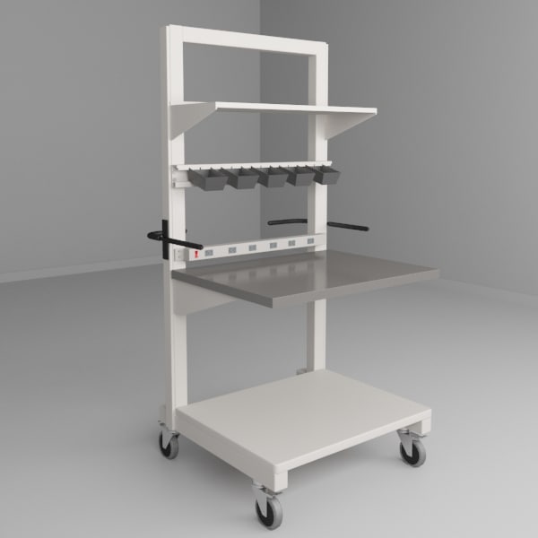 mobile height adjustable carts max