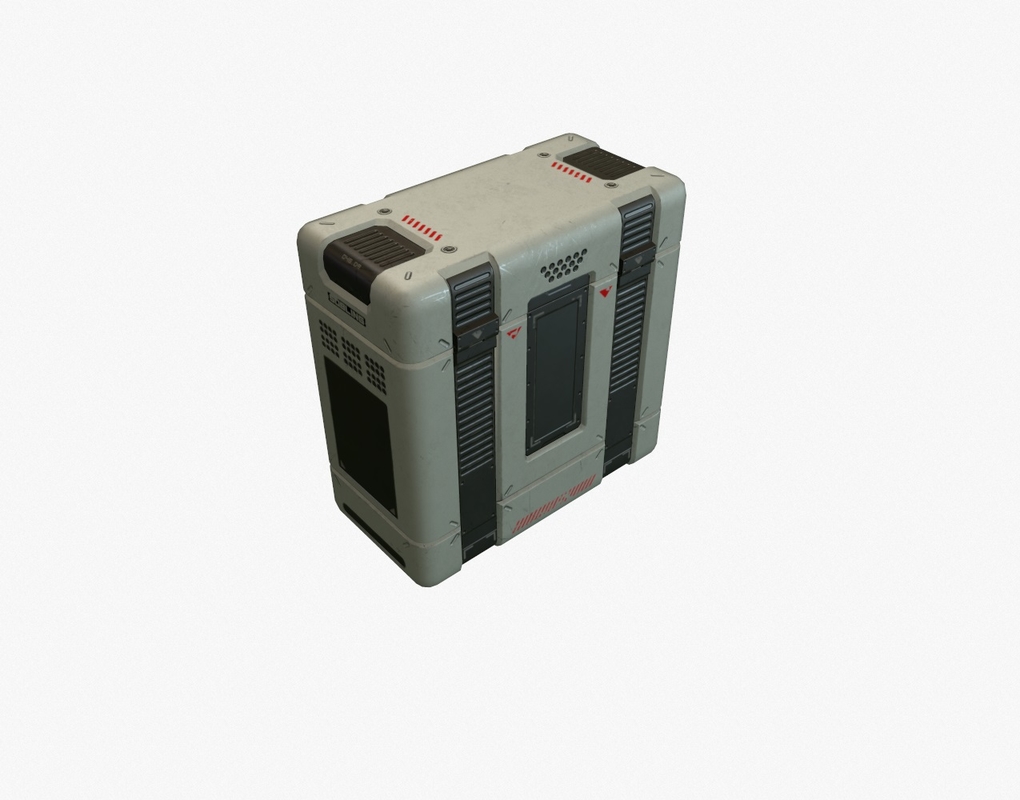 sci fi box 3d max