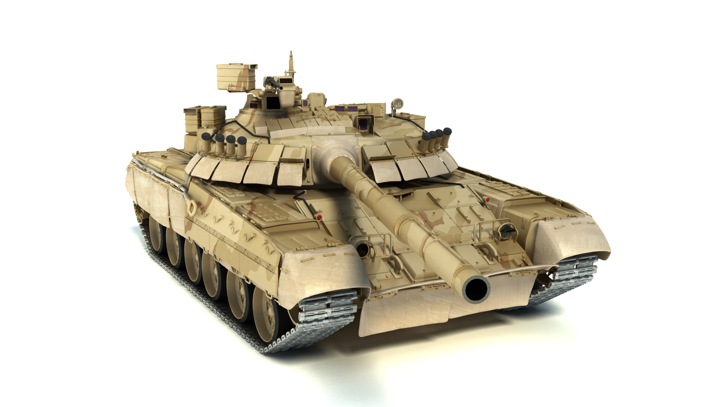 3d t-80ud main battle tank model